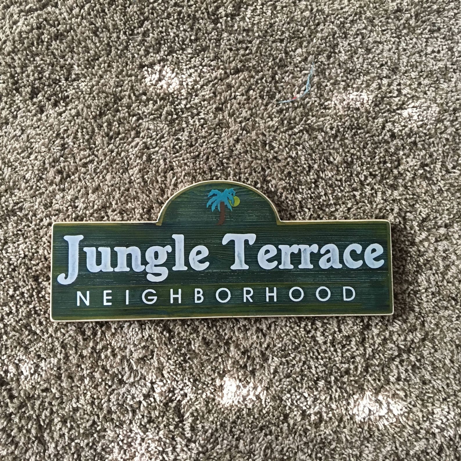 Jungle Terrace Sign Photo on Wood - Etsy