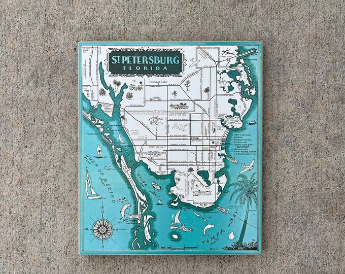 Map of St. Petersburg Sign Photo on Wood - Etsy