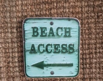 Treasure Island Beach Access Sign Photo on Wood | Etsy