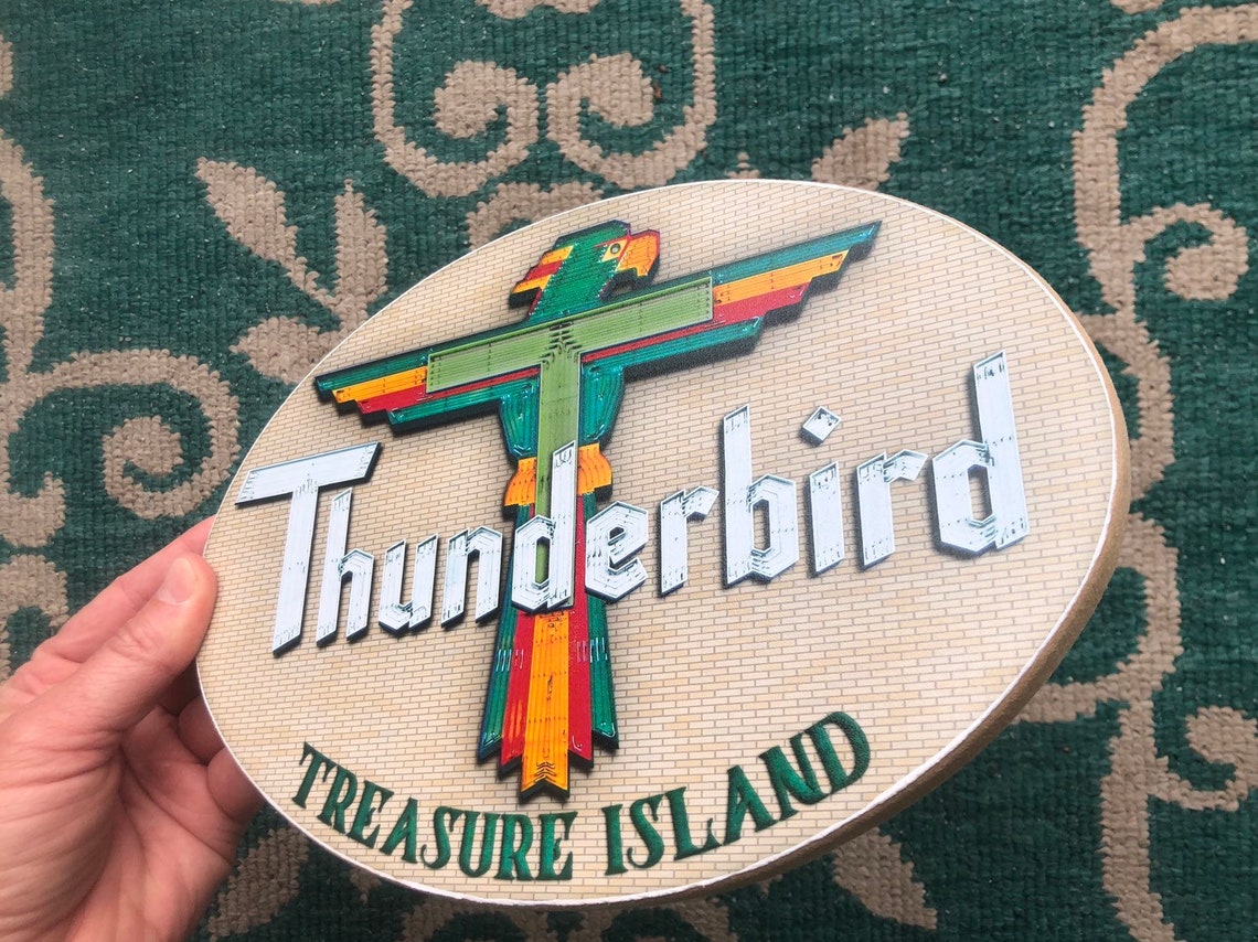 Thunderbird Sign - Photo on Wood - Etsy