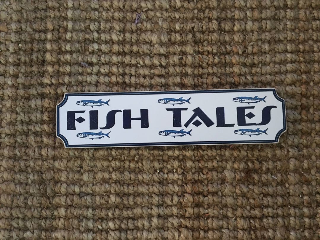 Fish Tales Sign - Photo on Wood - Etsy
