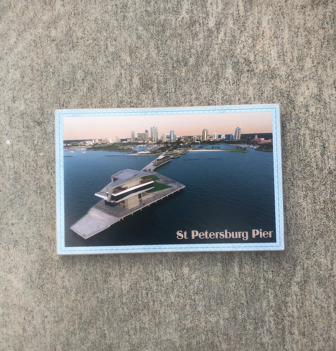 New St. Pete Pier Sign - Photo on Wood - Etsy