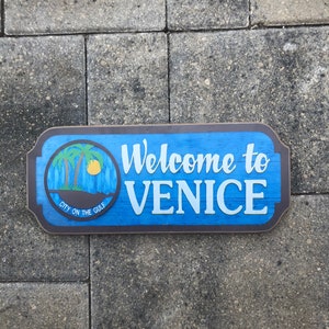 Welcome to Venice Sign - Photo on Wood - Etsy
