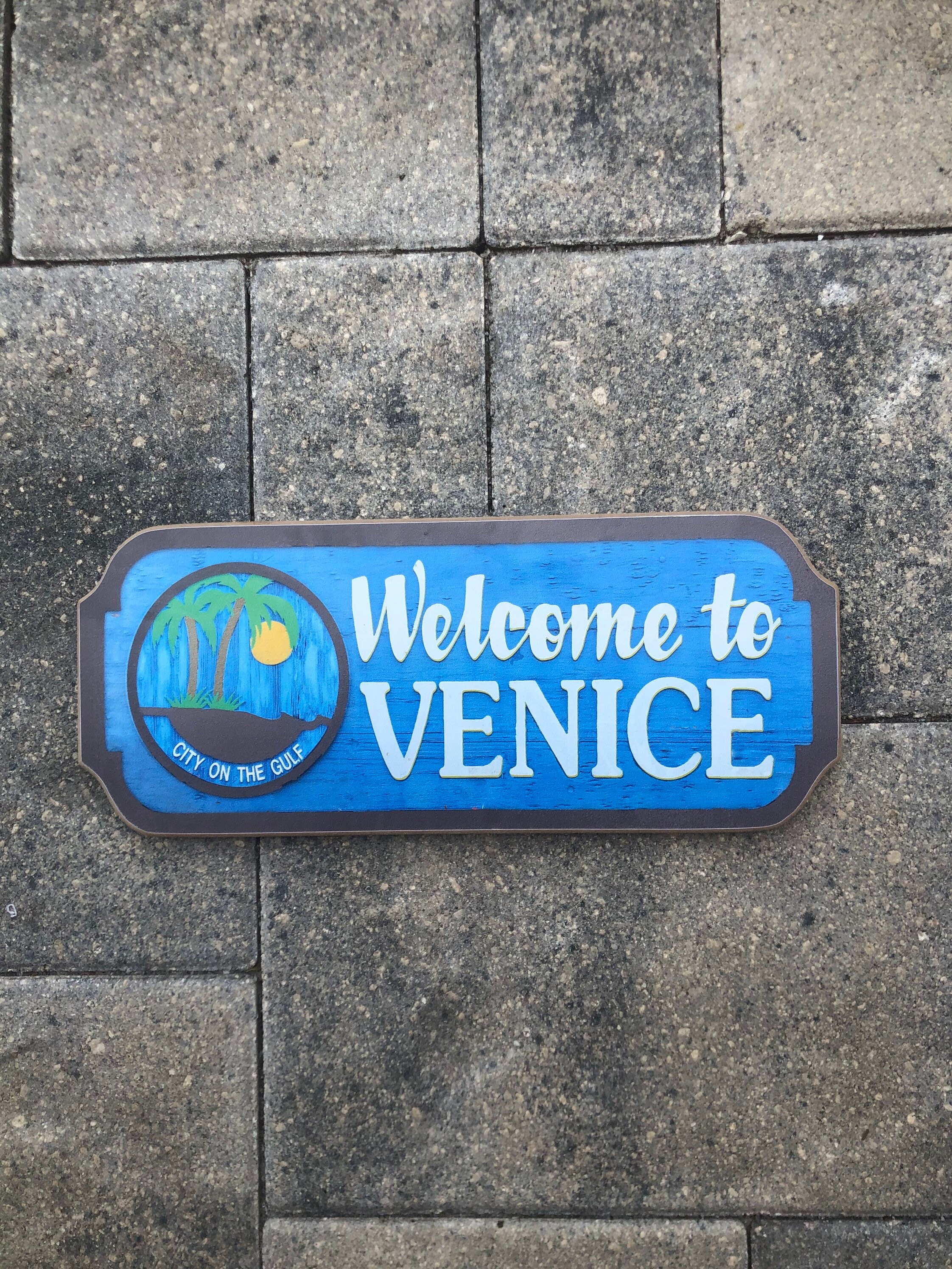 Welcome to Venice Sign Photo on Wood | Etsy