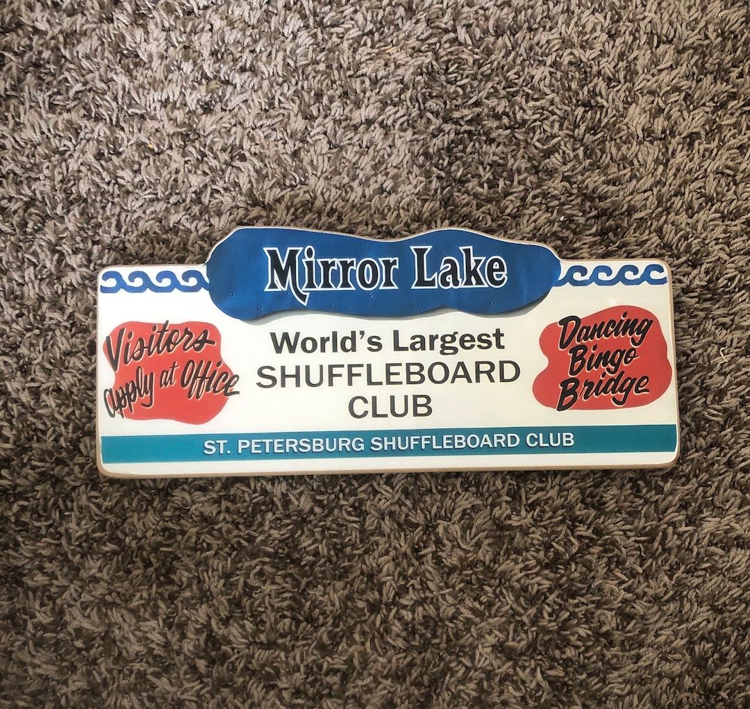 Mirror Lake Sign Photo on Wood - Etsy