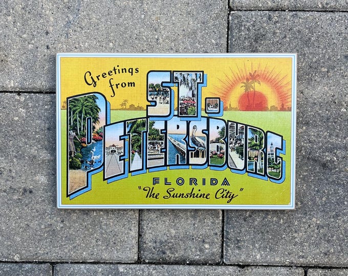 Greetings From St. Petersburg Sign - Photo on Wood - Etsy