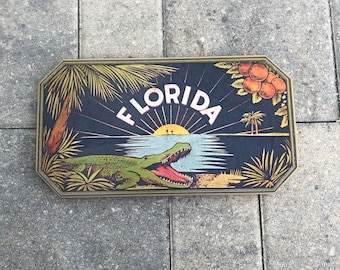 Florida Map Sign Photo on Wood | Etsy