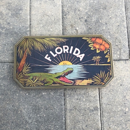 Greetings From Florida Map Sign Photo on Wood - Etsy