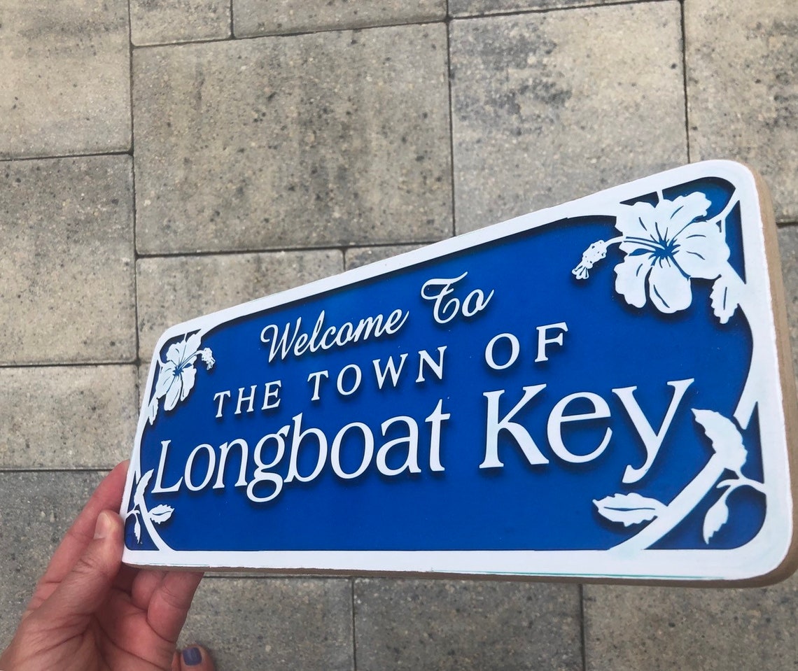 Welcome to Longboat Key Sign Photo on Wood - Etsy