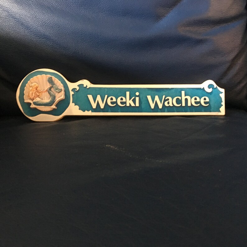 Weeki Wachee Sign Photo on Wood | Etsy