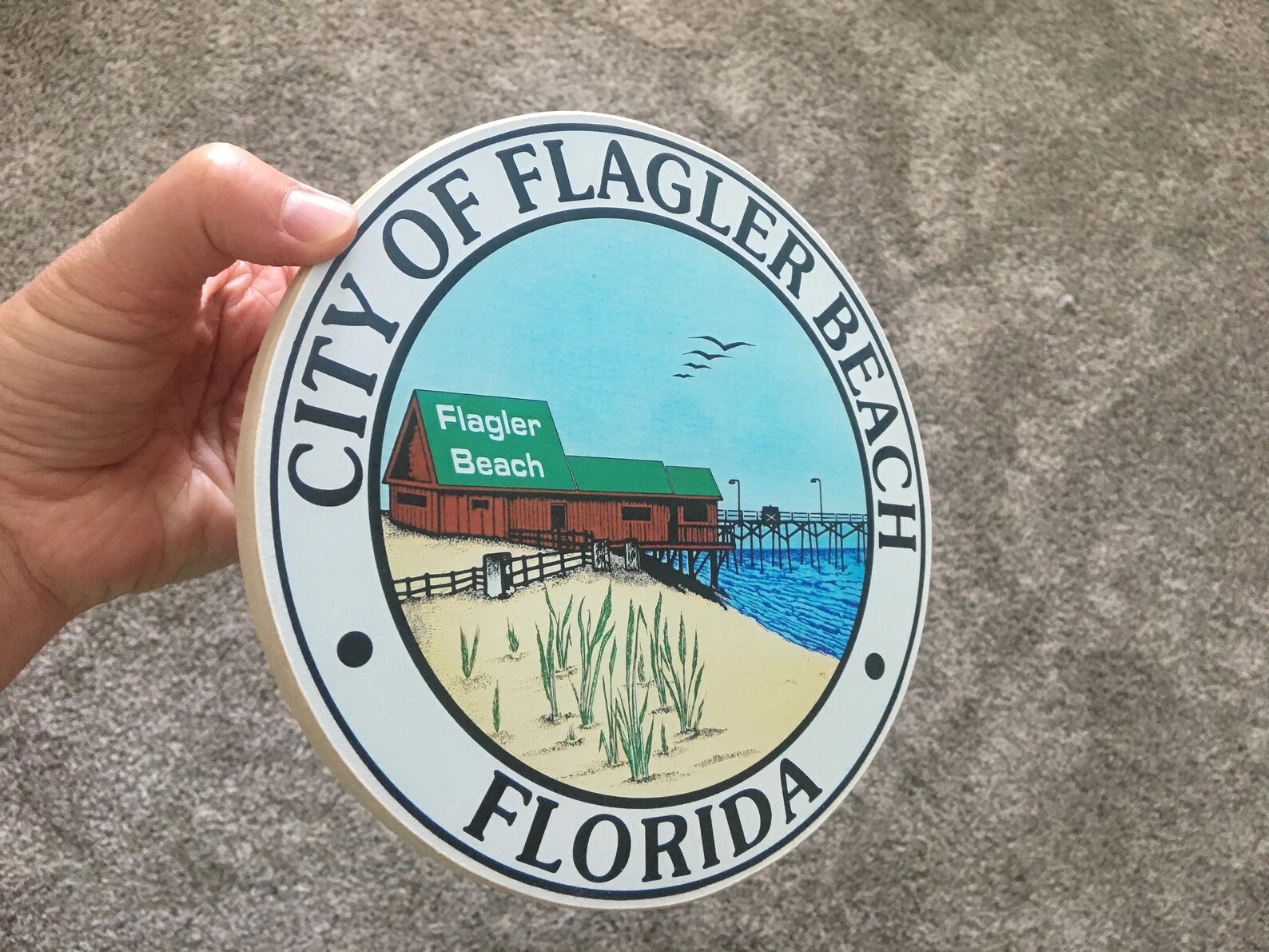 City of Flagler Sign Photo on Wood | Etsy