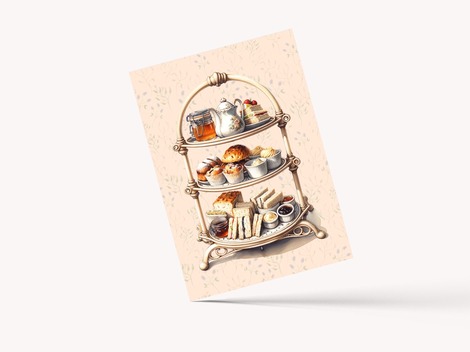 Afternoon Tea Cards, Tea Party Invitation, Vintage Afternoon Tea ...