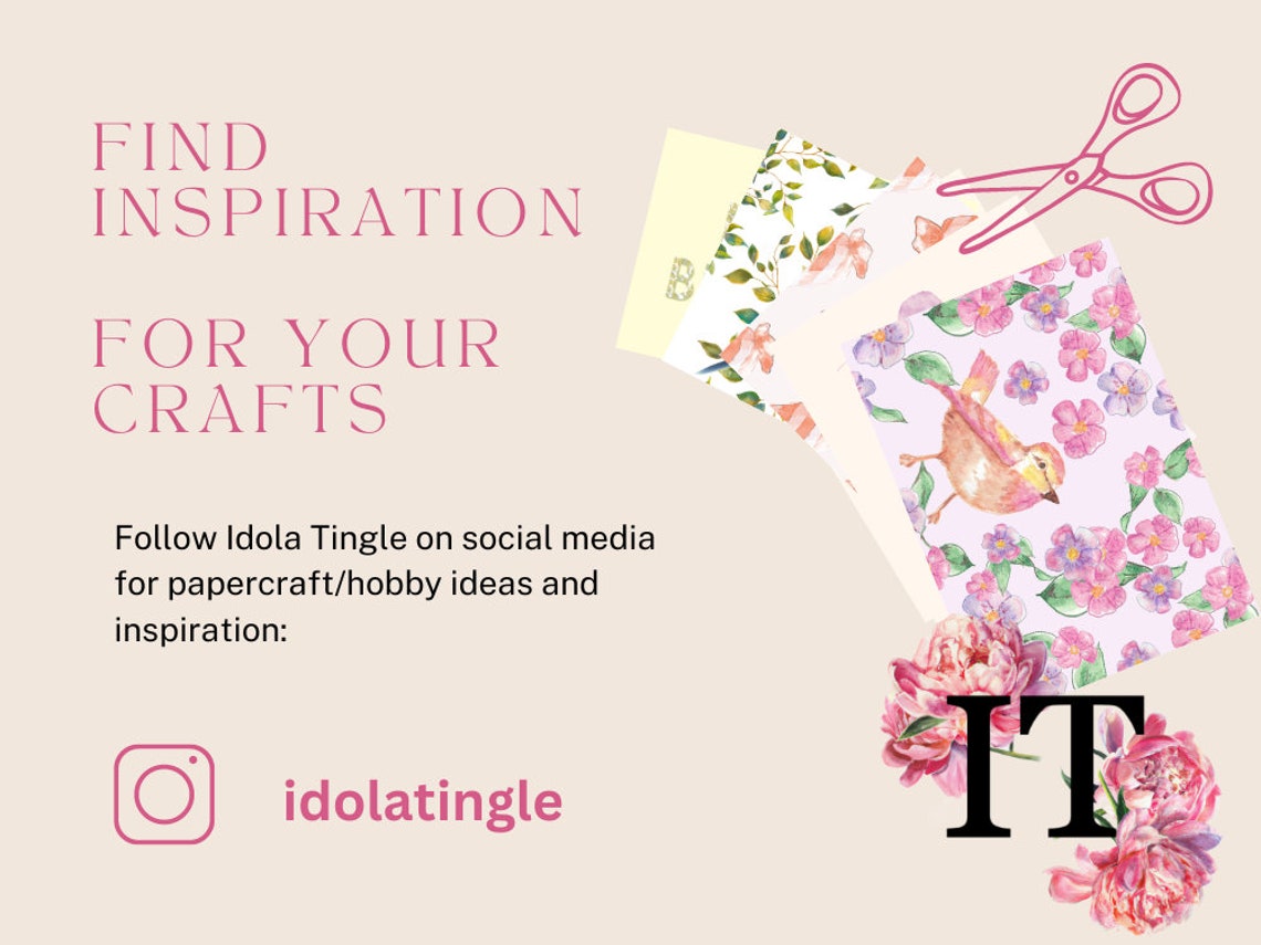 Scrapbook Paper, A4 Sheet, Decorative Paper, Pattern Paper, Background ...