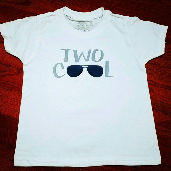 Two Cool Birthday Toddler Tee or Onesie - Etsy