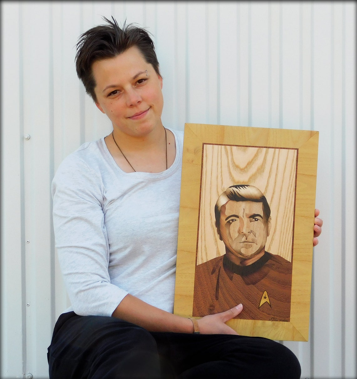 Star Trek Portrait From Photo Wood Art - Etsy