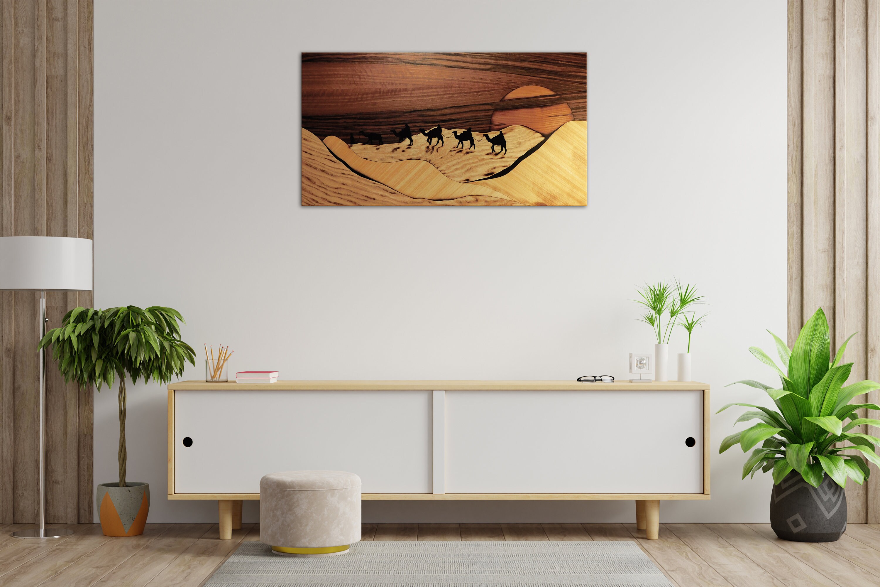 Origianl Desert Landscape From Wood Art - Etsy
