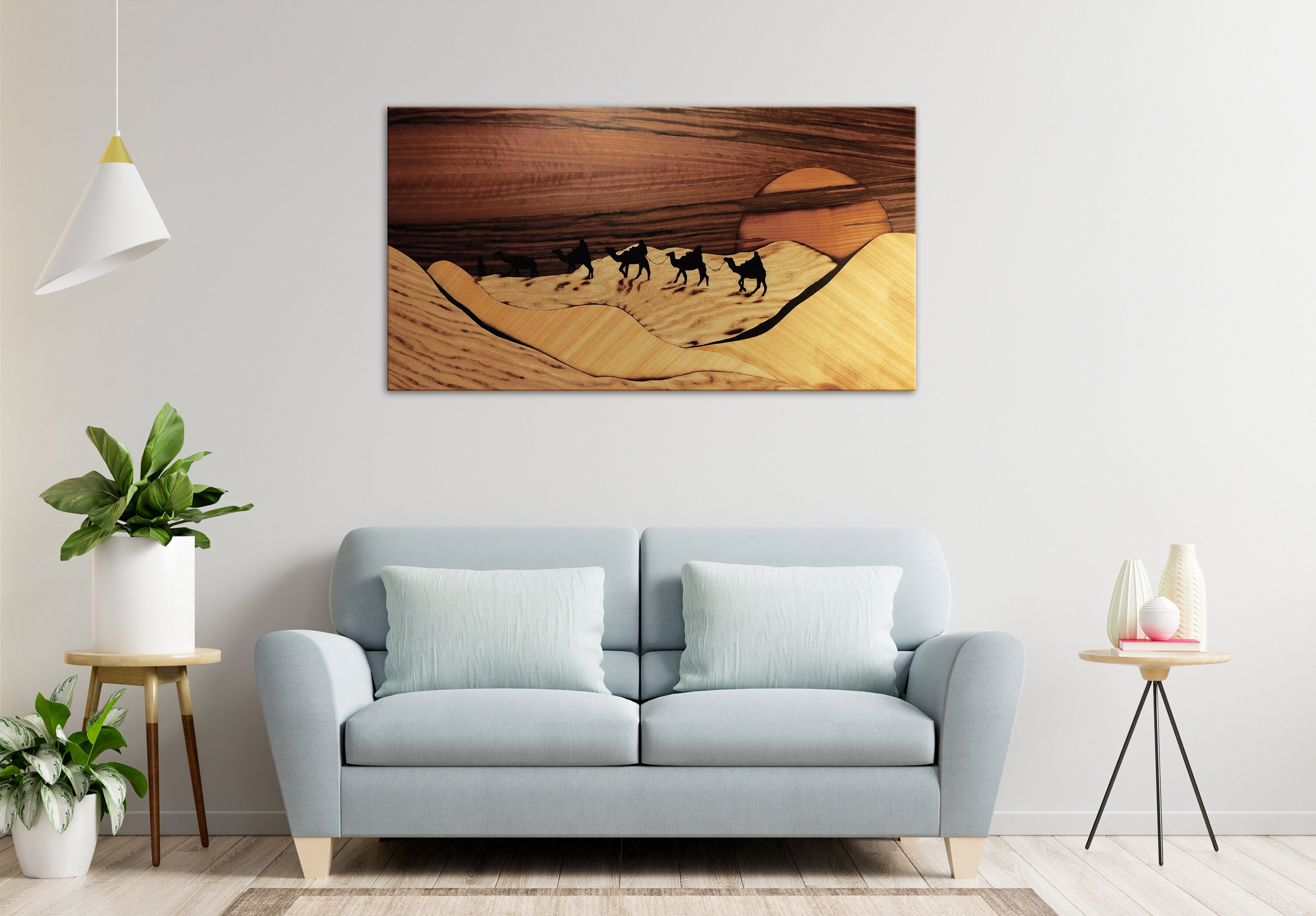 Origianl Desert Landscape From Wood Art - Etsy