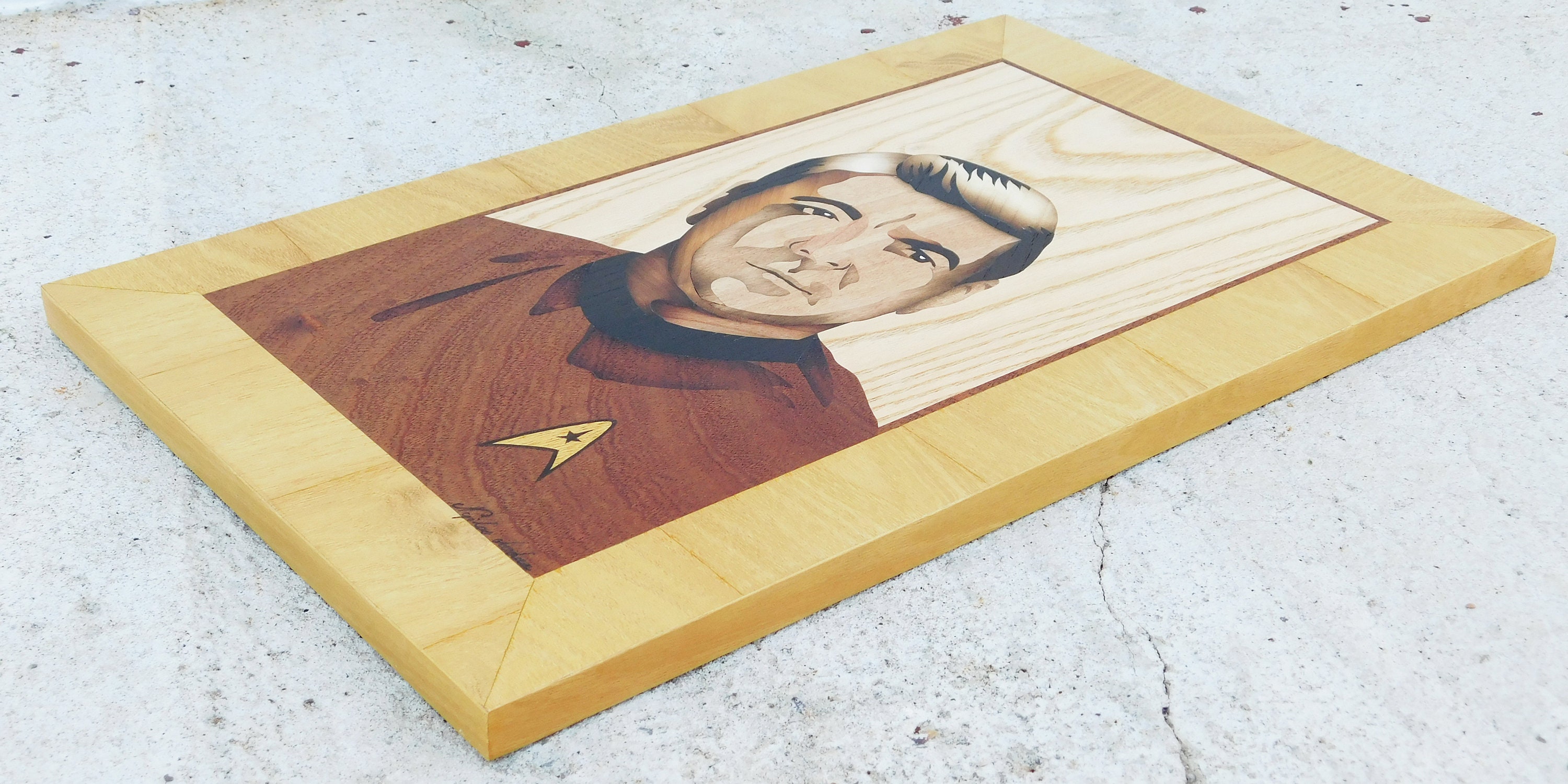 Star Trek Portrait From Photo Wood Art - Etsy