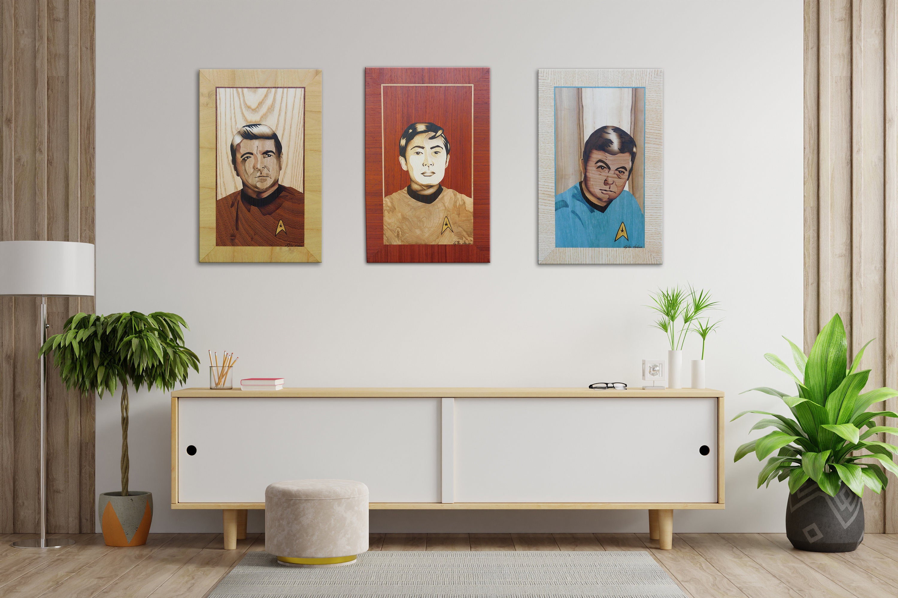 Star Trek Portrait From Photo Wood Art - Etsy