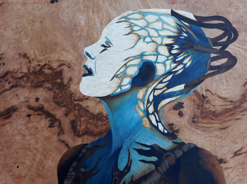 Borg Queen Wood Wall Art Portrait Star Trek - Etsy