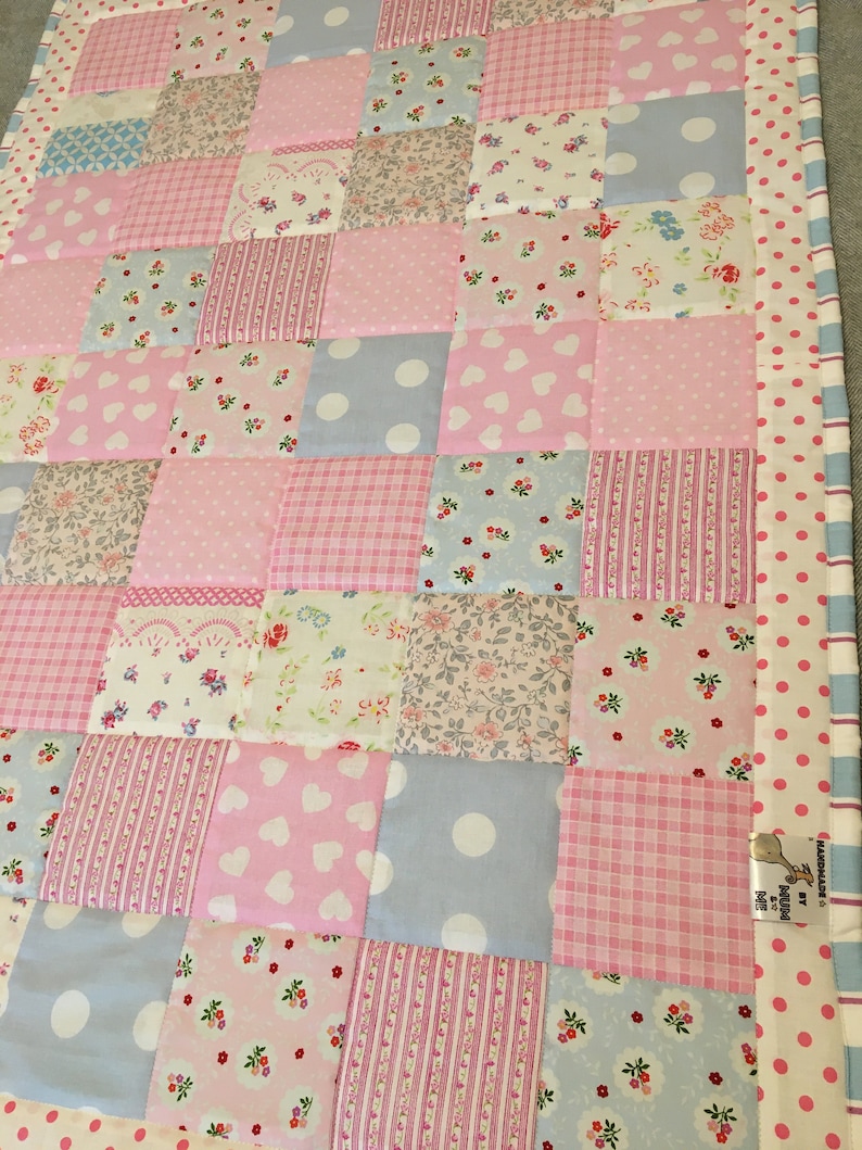 Handmade Patchwork Baby Quilt Handmade by Mum&me - Etsy