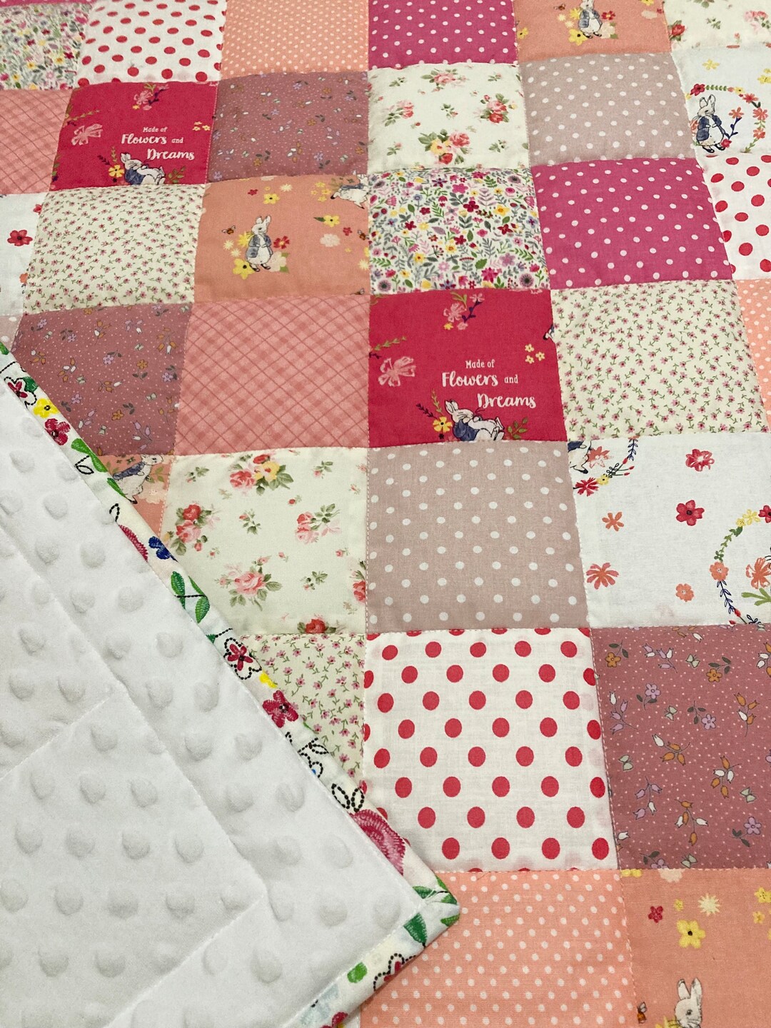 Handmade Patchwork Baby Quilt Handmade by Mum&me - Etsy