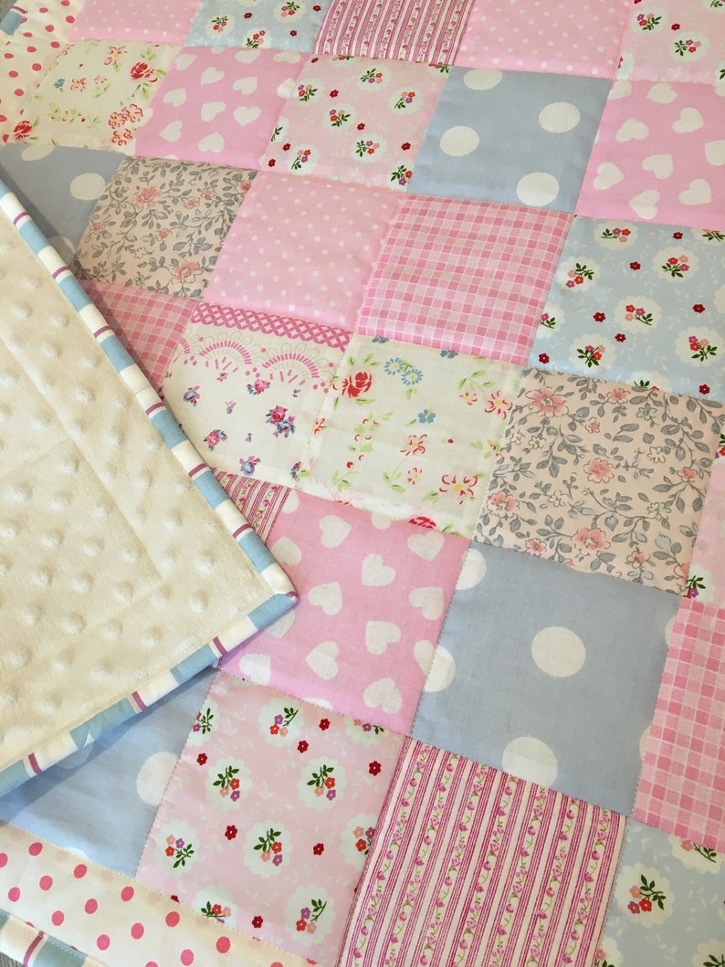 Handmade Patchwork Baby Quilt Handmade by Mum&me - Etsy