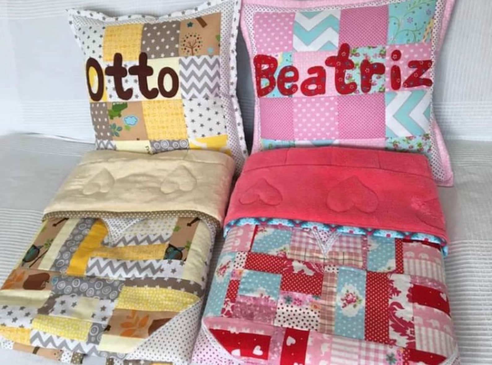 Handmade Patchwork Baby Quilt Handmade by Mum&me - Etsy