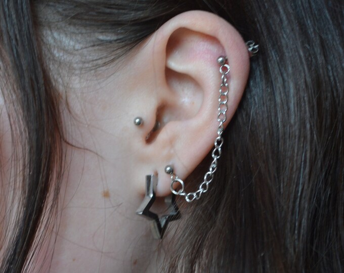 Thorns Ear Cuff, Gothic Ear Cuff, Stainless Steel Cuff, Gothic Jewelry ...