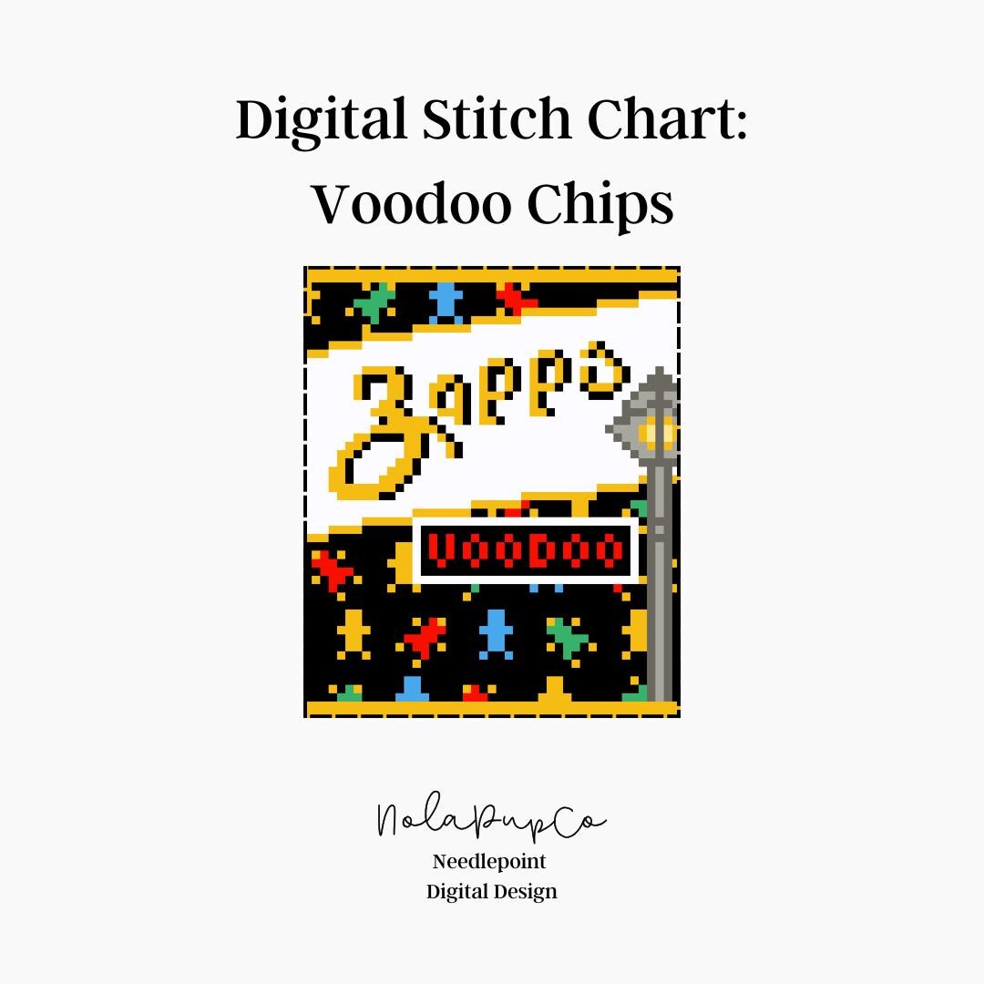 Zapps Voodoo Chips- Digital Needlepoint Stitch Chart 18 Count - Etsy