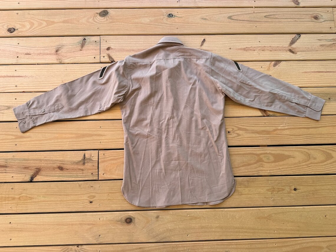 1960s Mens USMC Khaki Uniform Shirt Wool Size Medium Vintage Retro ...