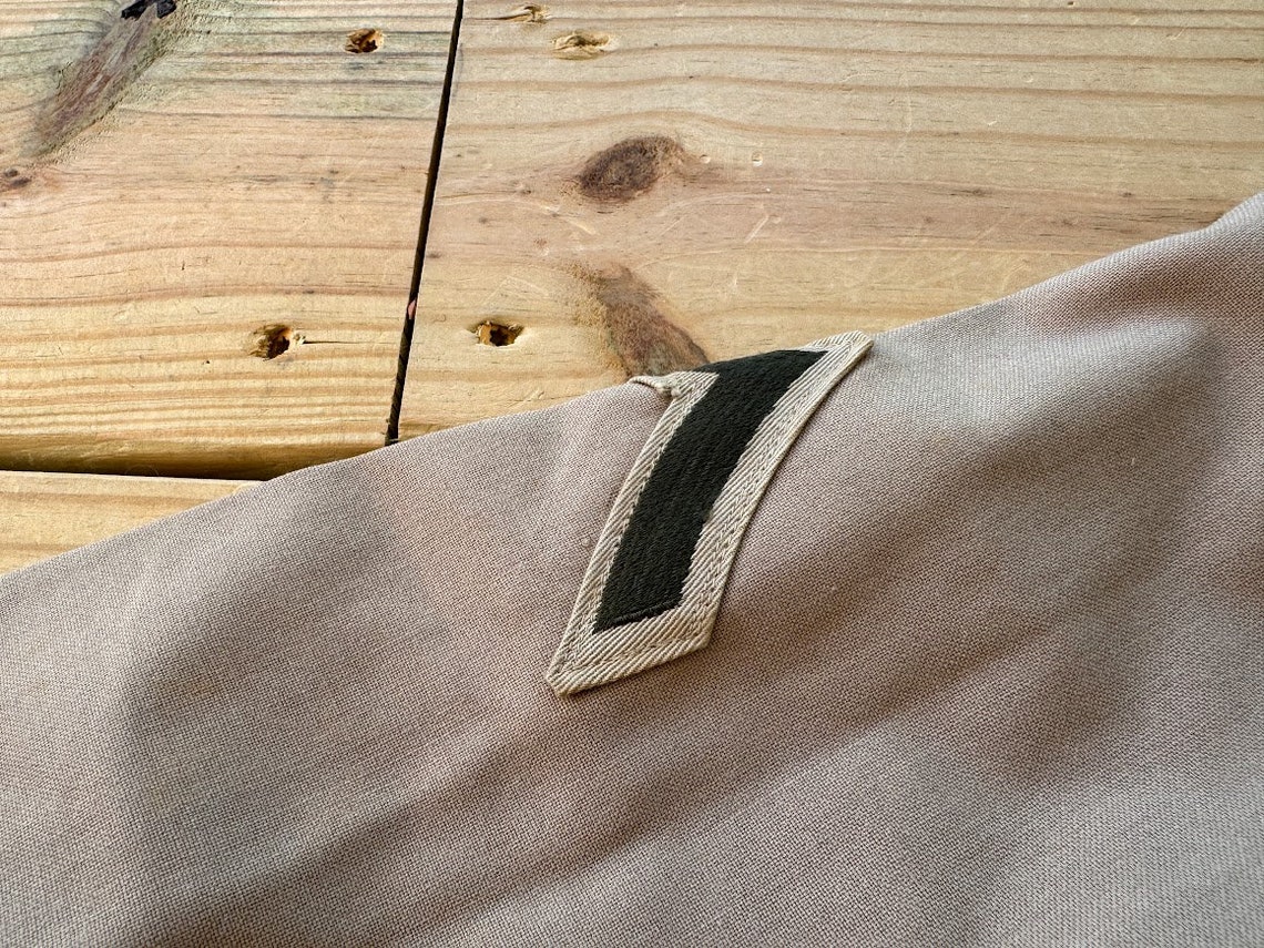 1960s Mens USMC Khaki Uniform Shirt Wool Size Medium Vintage Retro ...