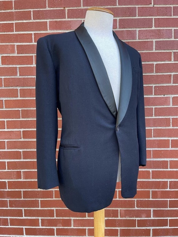vintage tuxedo jacket black - Gem