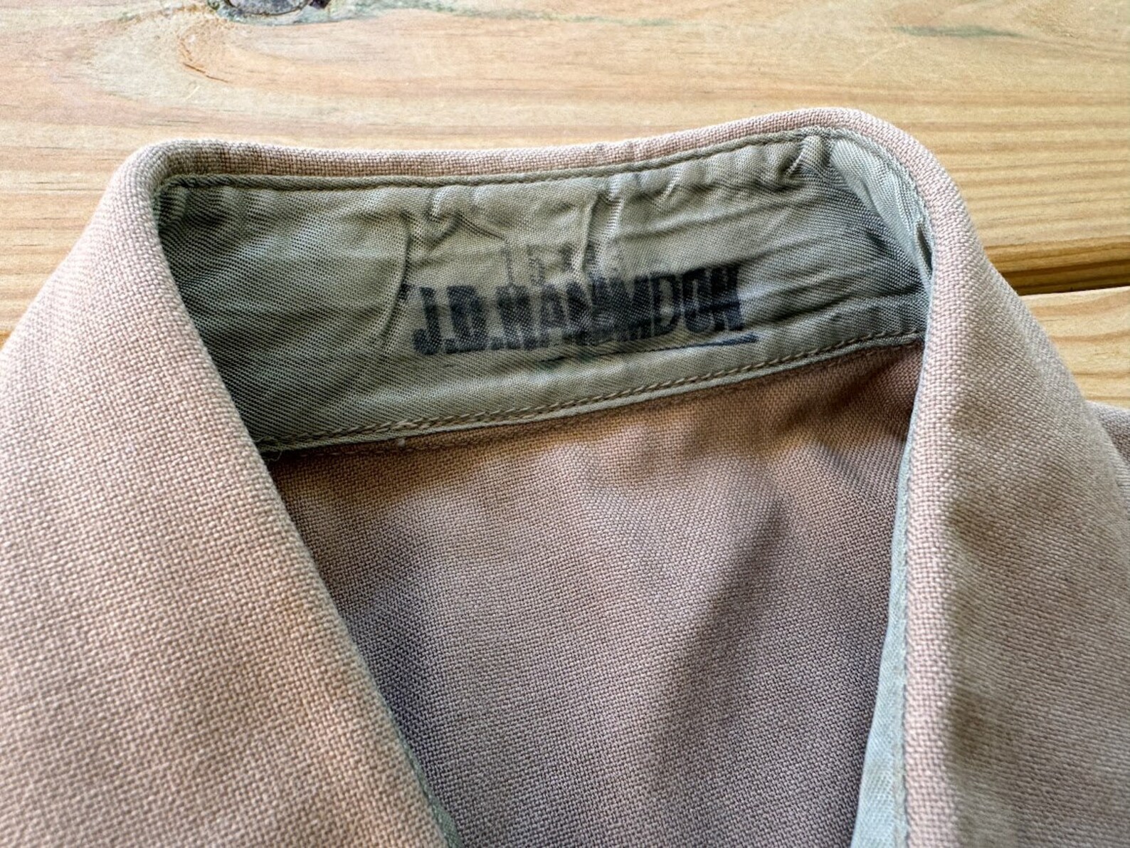 1960s Mens USMC Khaki Uniform Shirt Wool Size Medium Vintage Retro ...