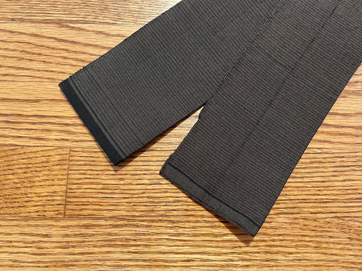 Vintage Traditional Japanese Men's Kaku Obi, Brown Striped Cotton, Men ...