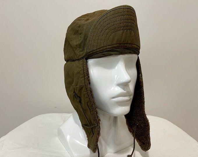 Vintage 1970's US Military M1951 Pile Cap Winter Cap Winter Hat Army ...