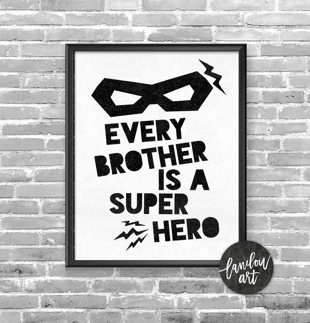 Every Brother is A Super Hero Poster instant Download - Etsy