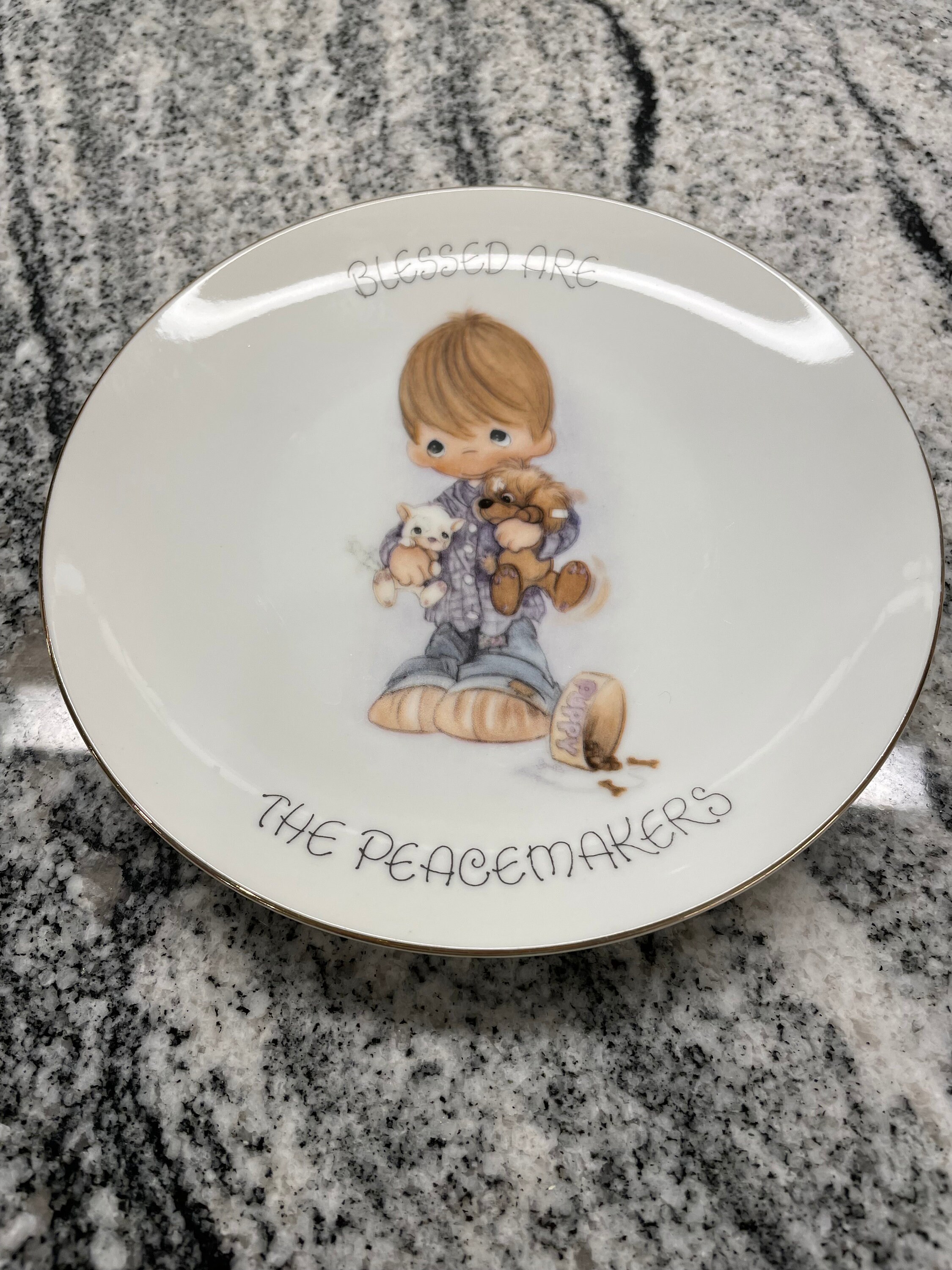 1980 Precious Moments Plate - Etsy