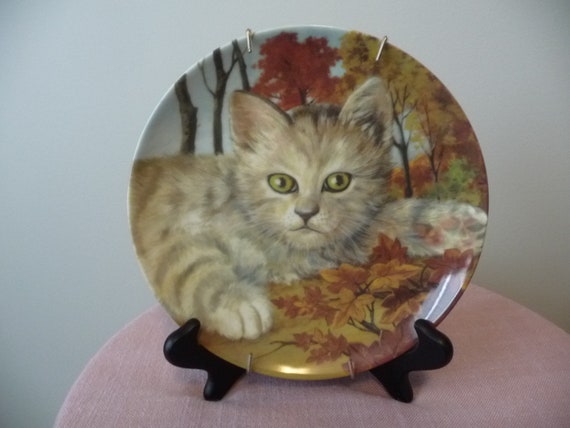 Vintage Cat Collector Plate | Etsy
