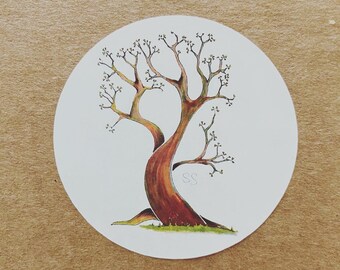 Wall Decal Wall Sticker tree decal Vinyl decal Giant Winter | Etsy