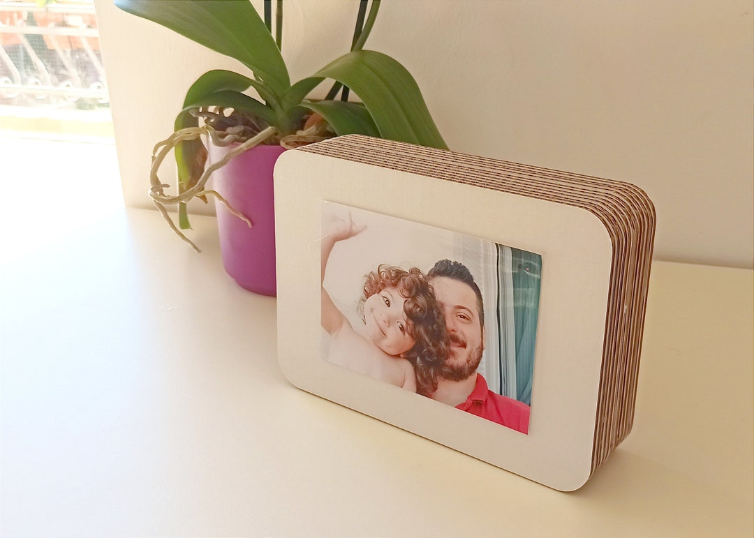 Customizable Corrugated Cardboard Photo Frame - Etsy