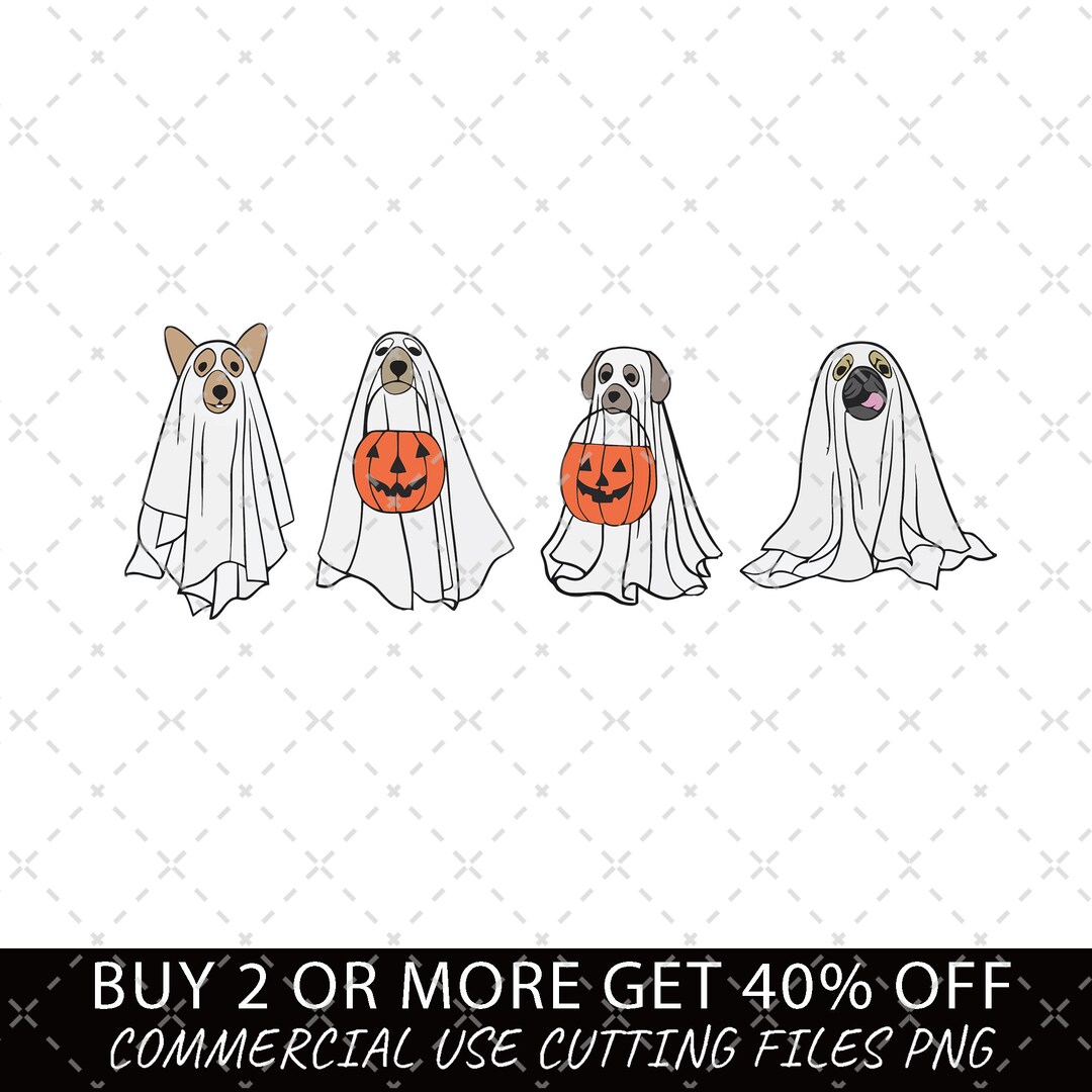 Сute Ghost Dog PNG Ghost Dog Svg Dog Lovers Gift Halloween - Etsy