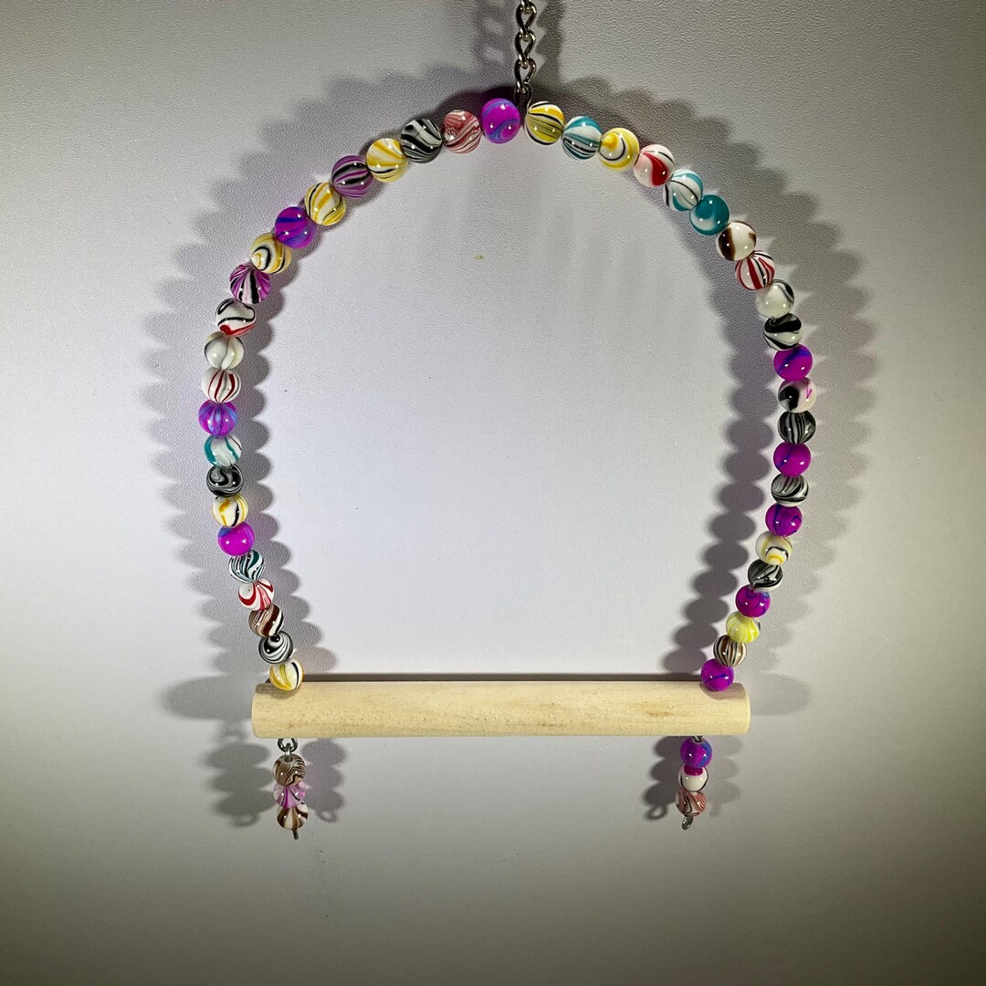 Parakeet Cockatiel Small Bird Swing Cage Toys, Crafts, Bird Supply ...