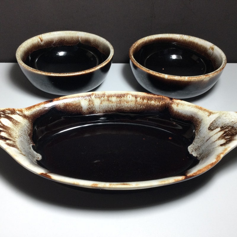 Brown Drip Dishes - Etsy