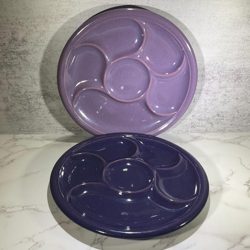 Divided Snack Plates - Etsy