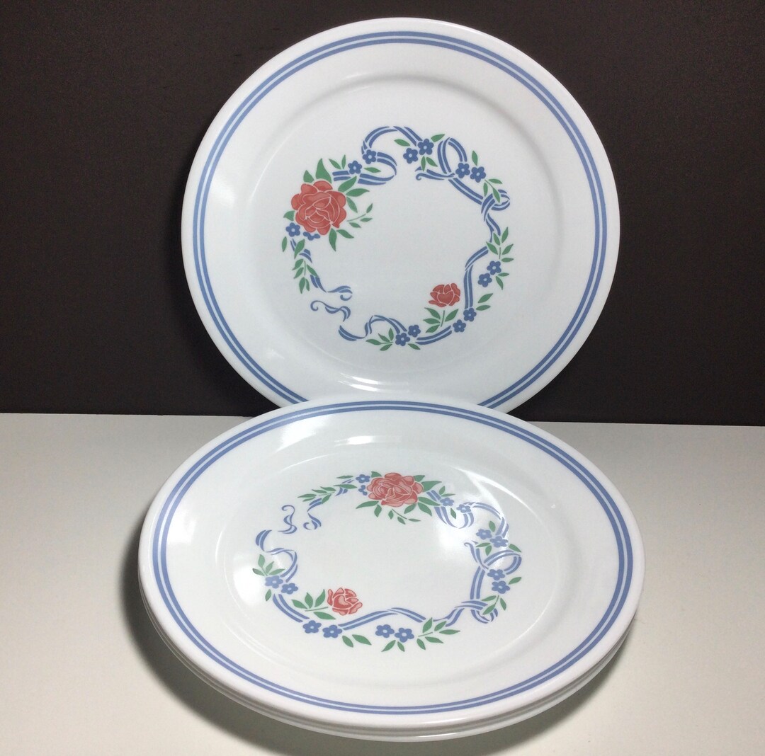 4 Vintage Corelle “summer Fair” Dinner Plates, Discontinued USA ...