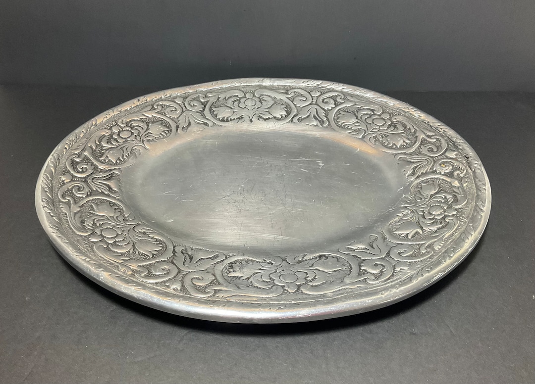 Wilton Pewter Oval Serving Tray, Platter, Safe for Cooking USA Vintage ...