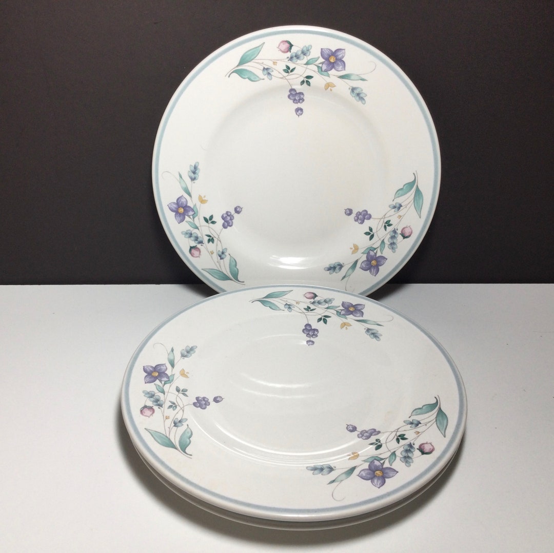 3 Vintage Pfaltzgraff “april” Salad Plates, USA Tableware, Dining ...