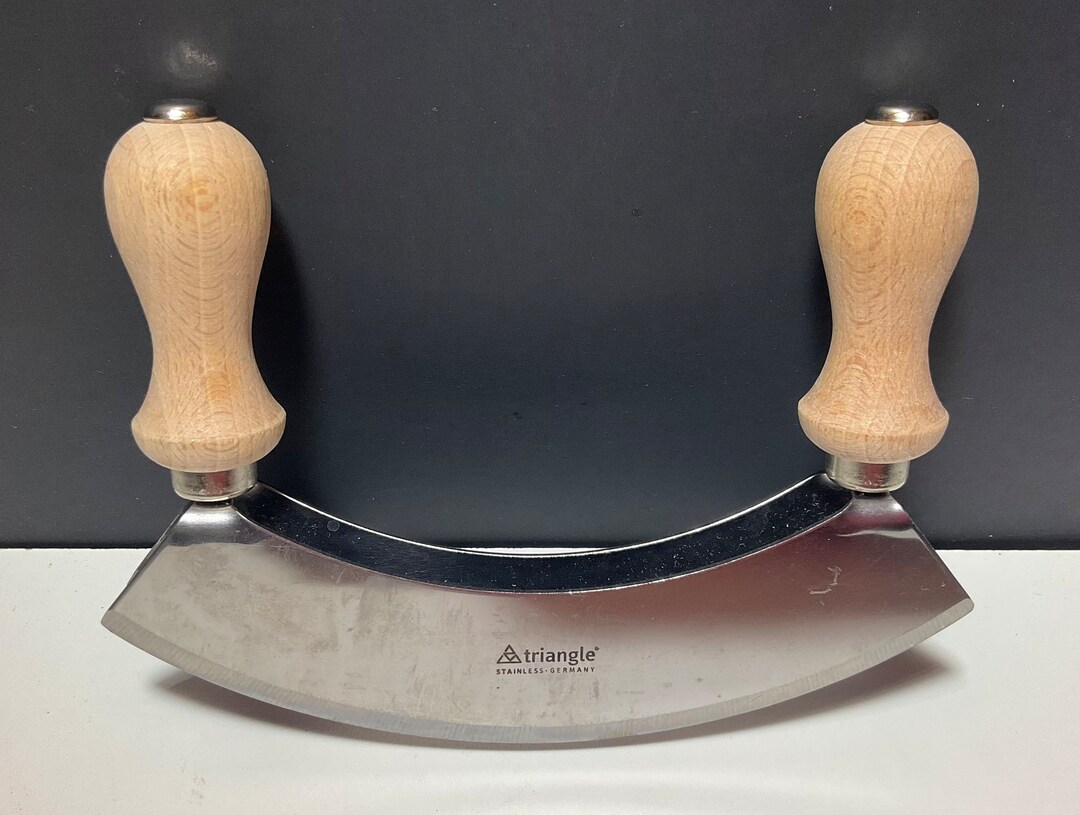 Triangle Double Blade Vegetable Chopper Germany Wood Handle Vintage - Etsy