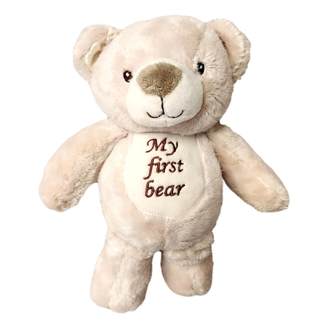 SONA G DESIGNS Plush My First Bear Light Tan 10-inch Tall - Etsy